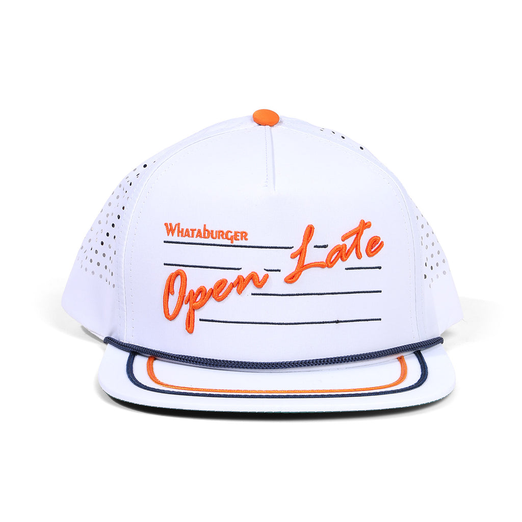 White Open Late Staunch Collection Hat – WHATASTORE