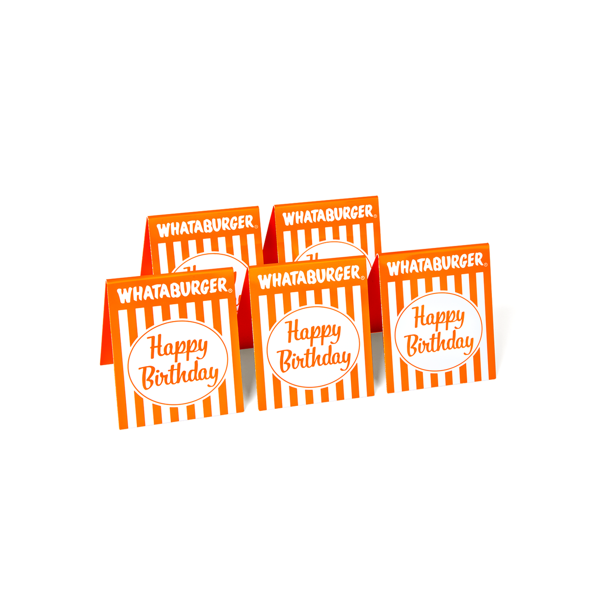 Happy Birthday Table Tent (Set of 5) – WHATASTORE